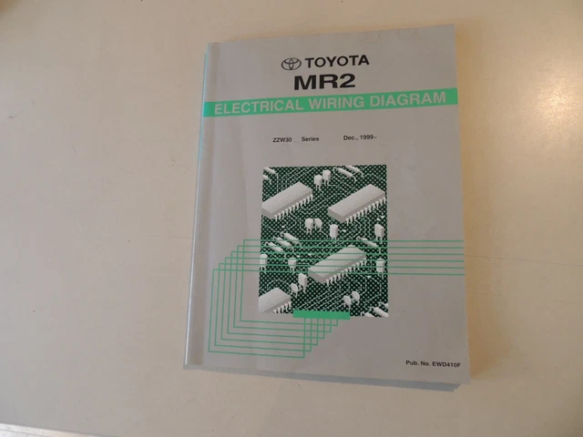 SCHALTPLÄNE WIRING DIAGRAM Toyota MR2 ZZW30 schema de cabalage electrique EUR 69,90 - PicClick DE