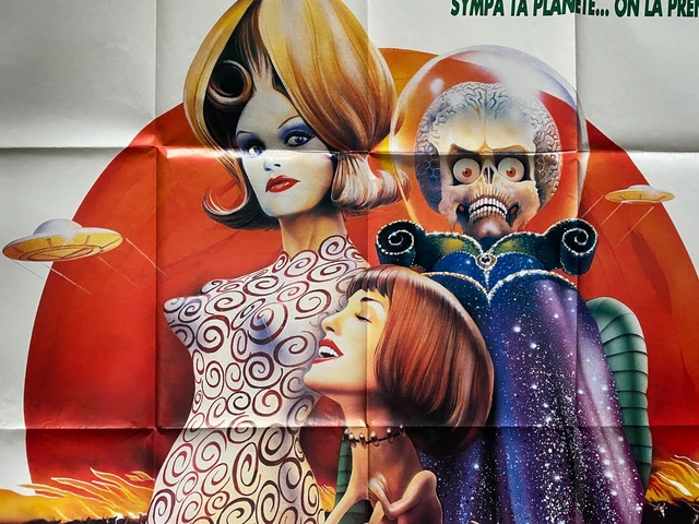 MANIFESTO MARS ATTACK Jack Nicholson TIM BURTON 120x160cm 1996 EUR 53 ...