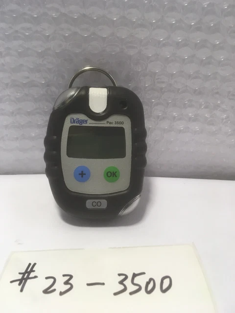 +DRAGER PAC 3500 CO GAS Detector AS IS $24.49 - PicClick CA