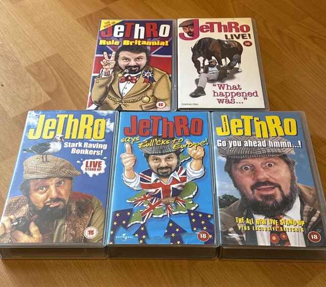 5 JETHRO THE Comic VHS Video Cassette Tapes £21.52 - PicClick UK