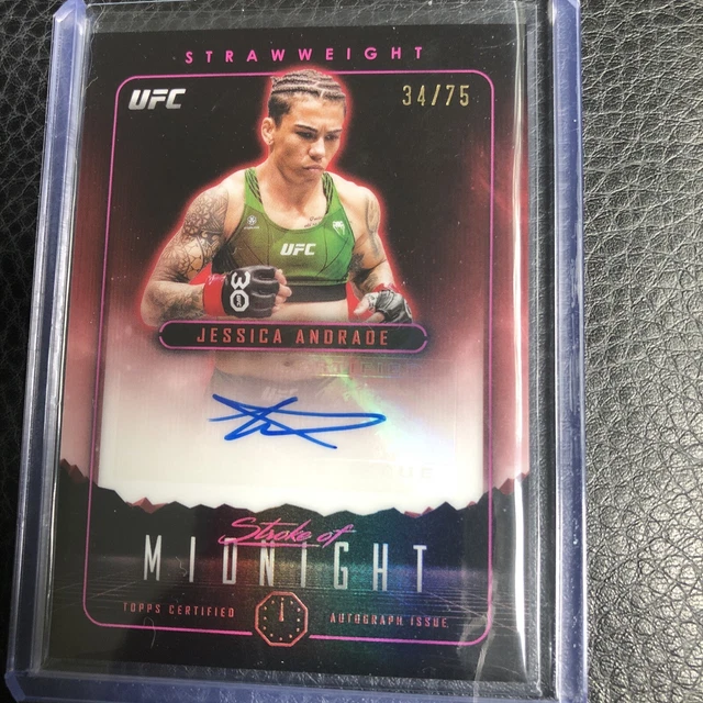 2024 TOPPS UFC Midnight Jessica Andrade. Stroke Of Midnight Auto #SMA ...