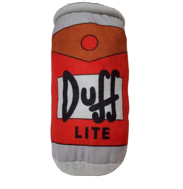 THE SIMPSONS DUFF Lite Beer Can Plush Pillow Toy Universal Studios 10 ...