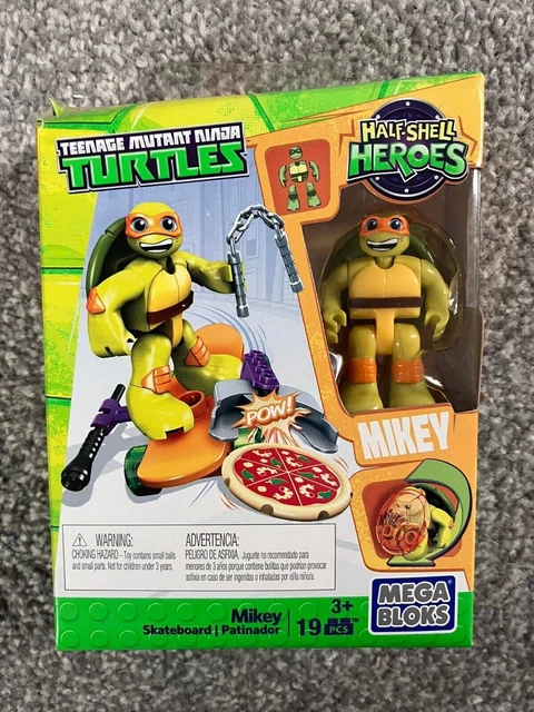 FIGURINE MEGA BLOKS Mutant Ninja Turtles Mikey Half Shell Heroes 2015 ...
