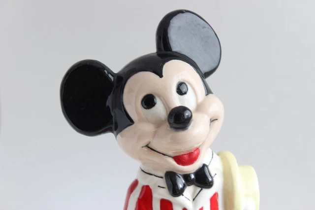 VINTAGE WALT DISNEY Ceramic Mickey Mouse Figure Statue Home Decor ...