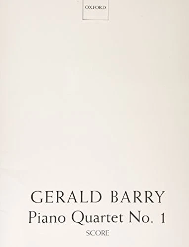 GERALD BARRY PIANO Quartet No. 1 (Sheet Music) EUR 37,47 - PicClick FR