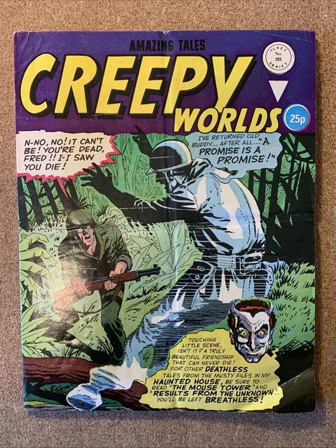 CREEPY WORLDS #203 VG/FN Mystery UK reprints Alan Class circa late ...