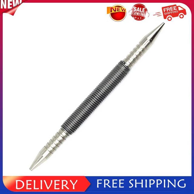 STRONG SPRING TOOL Hammerless Steel Nail Center Holes Punch Spring Tool ...