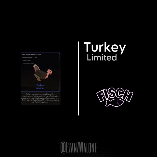 FISCH ROBLOX (SPARKLING Shiny Turkey) Rare Limited Fish | Cheap EUR 2 ...