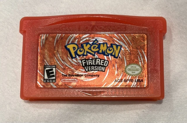 ORIGINAL AUTHENTIC POKEMON Fire Red Version Gameboy Advance TESTED EUR ...