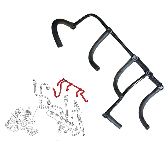 INJECTOR LEAK OFF Return Pipe For Renault Dacia 1.5 dCi 166711735R £29. ...