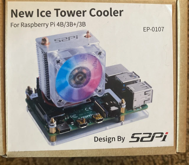 GEEEKPI RASPBERRY PI Cooling Fan, Raspberry Pi ICE Tower Cooler, RGB ...