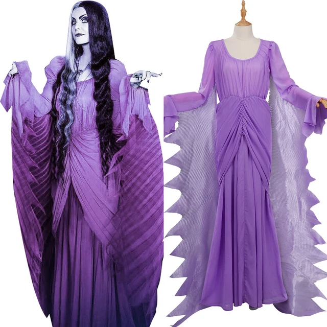 The Munsters Lily Munster Cosplay Costume Outfits Halloween Carnival 2056