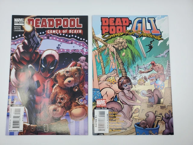 LOT ONE-SHOT MARVEL Comics 2X Deadpool Games of Death GLI Summer Fun ...