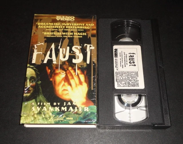 FAUST (VHS, 1994) Rare Czech Horror Claymation Puppets HTF OOP Kino Non ...