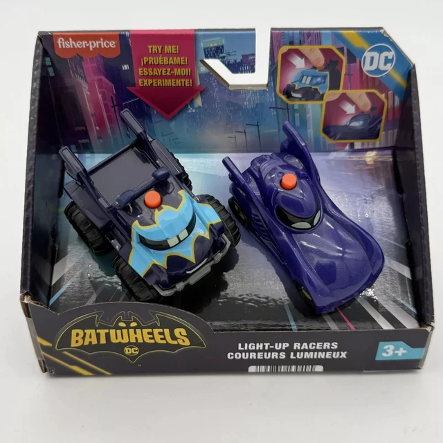 FISHER-PRICE DC BATWHEELS Light-Up Toy Cars 2-Pack Bam & Buff $16.95 ...