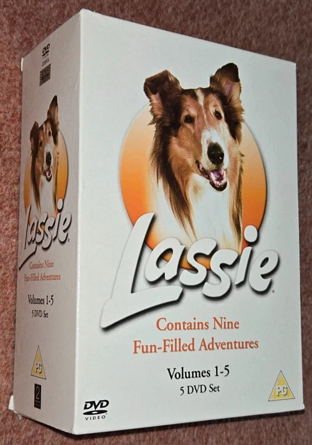 LASSIE VOLUMES 1-5 UK DVD BOXSET, 9 Feature Length Movie Film ...
