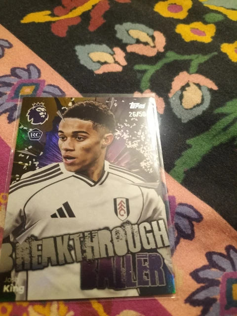 TOPPS PREMIER LEAGUE 2026 Josh King Breakthrough Baller 26/50 £1.13 ...