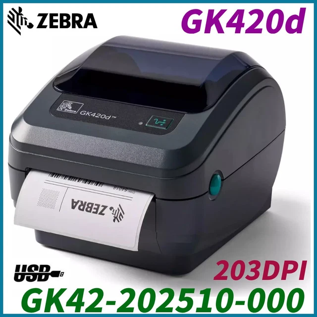 ZEBRA GK420D DIRECT Thermal Barcode Label Printer GK42-202510-001 ...