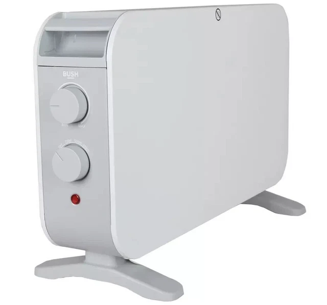 BUSH CONVECTOR HEATER 2kw Electric Thermostat Control 3 Heat Setting ...