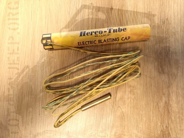 BLASTING CAP ELECTRIC REPRO INERTE HERCULES . jeep willys dodge gmc us ...