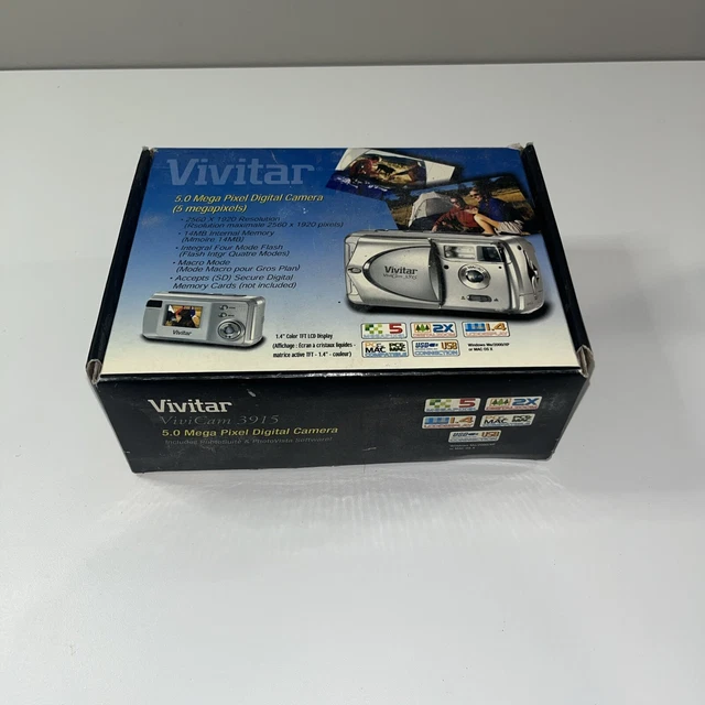 VIVITAR VIVICAM 3915 5.0 Mega Pixel Digital Camera $50.00 - PicClick CA