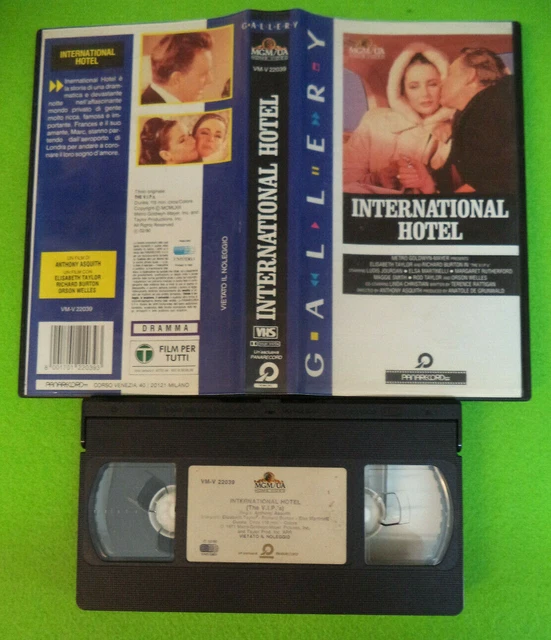 VHS FILM INTERNATIONAL HOTEL 1990 Elizabeth Taylor Orson Welles (F214 ...