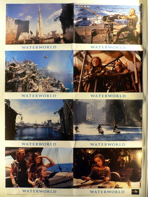 WATERWORLD - KEVIN Costner - Jeanne Tripplehorn 8 Aushangfotos A4 ...