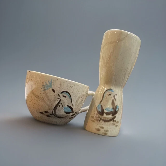 LOT RED WING, Rumrill~Pottery Bob White Quail Salt & Pepper Shaker ...