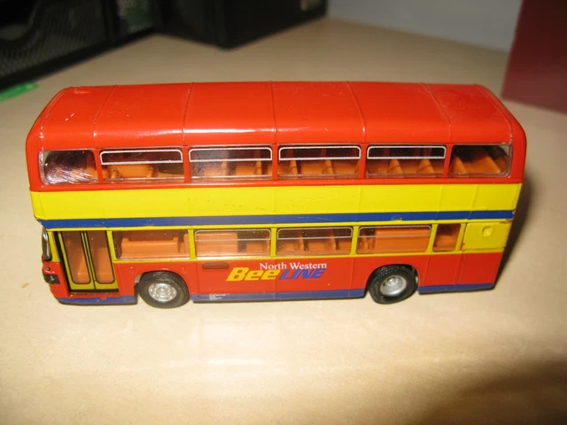 CORGI LEYLAND OLYMPIAN Double Deck Bus. North Western Bee Line. Route ...