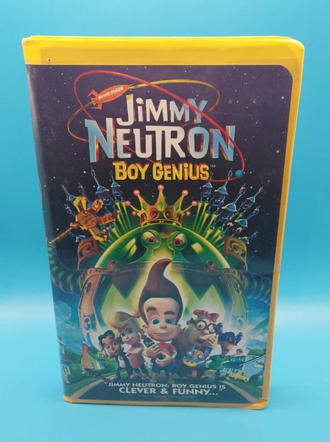 JIMMY NEUTRON: BOY Genius (VHS, 2002, Clam Shell) Nickelodeon $12.00 ...
