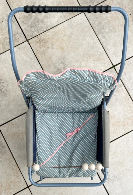 PUPPENWAGEN – BUGGY – 1980er Jahre – blau/grau – mit Fußsack – mit ...