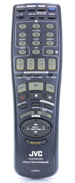 JVC PQ21953J ORIGINAL Remote Control for VHS VCR (Ref#F-818) £36.49 ...