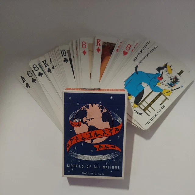 VINTAGE 1940'S MODELS of All Nations Playing Cards Risque Nudes Betty ...