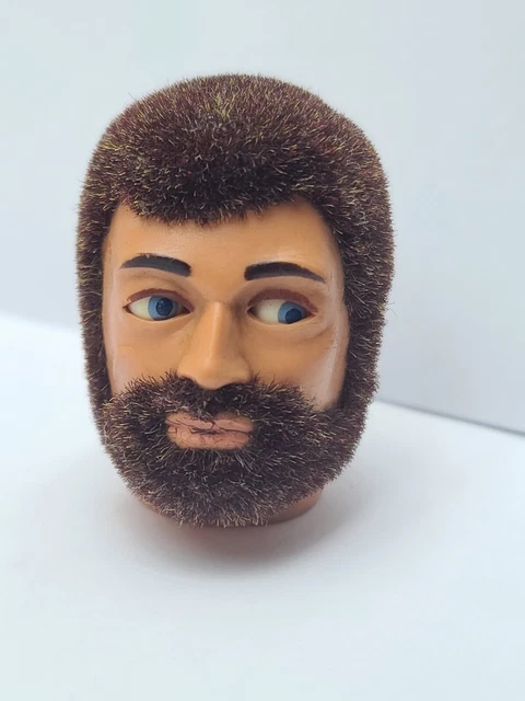 TÊTE FIGURINE VINTAGE yeux articulés ACTION JOE GI JOE head old toy ...