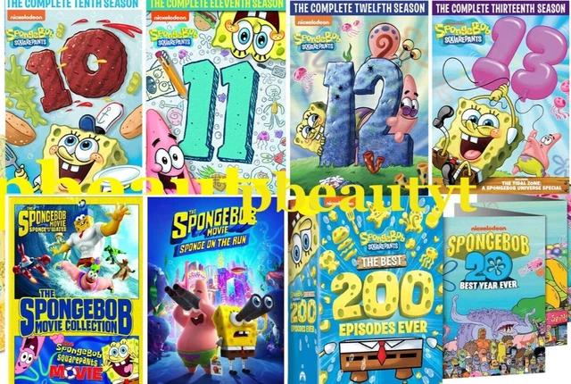 SPONGEBOB SQUAREPANTS:COMPLETE SEASONS 1-13+3 Movies DVD Best 200 10 11 12 Run £138.05 - PicClick UK