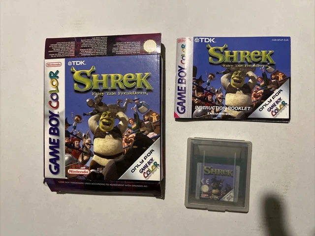 NINTENDO GAME BOY Color Shrek Fairy Tale Freakdown Boxed Game £25.00 ...