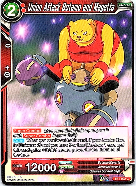 SUPER CARTE UNION Attack Botamo et Magetta TB1-022 C TCG EUR 1,08 - PicClick FR