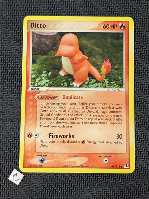 DITTO (CHARMANDER) 61/113 - EX Delta Species Yuka Morii Pokemon TCG NM ...