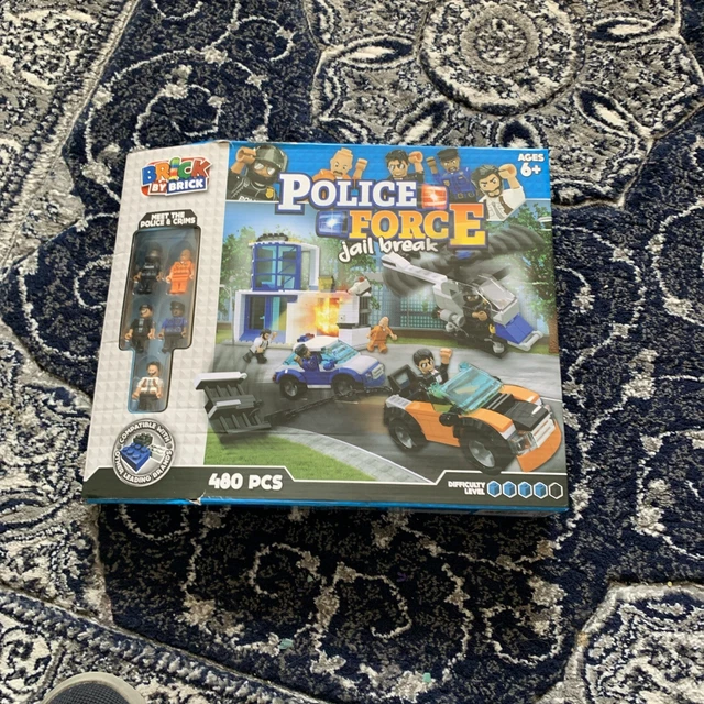 BRICK BY BRICK Construction Toy Playset Police Force £10.00 - PicClick UK