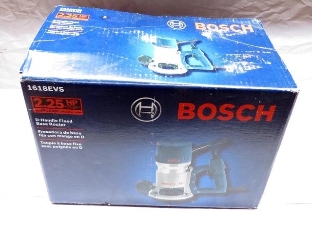 BOSCH 1618EVS 2-1/4-HORSEPOWER D-Handle Variable-Speed Router £174.74 ...