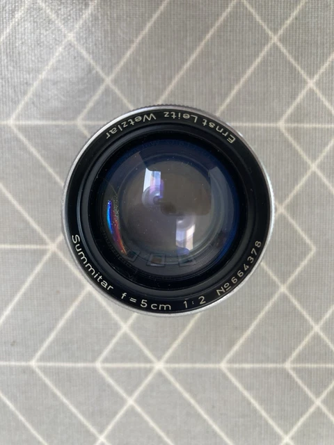 LEITZ SUMMITAR 50MM F2 LTM Lens Working Read Description £149.99 ...