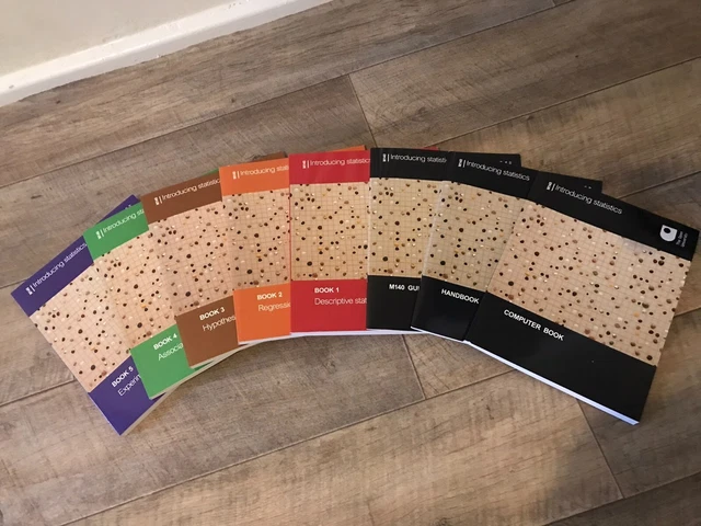 THE OPEN UNIVERSITY M140 Introducing Statistics complete course books £ ...