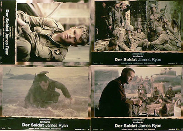 DER SOLDAT JAMES Ryan - Aushangfotos A4 21x29cm - 6 Stück-G1/2 EUR 30 ...