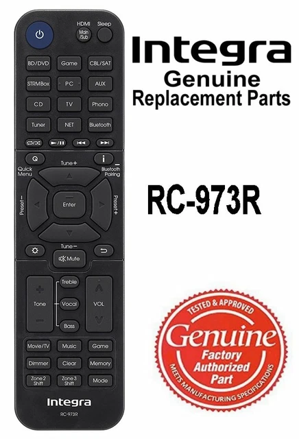 NEW GENUINE INTEGRA RC-973R Remote Control DRX-2.3 DRX-3.3 DRX-4.3 DRX ...