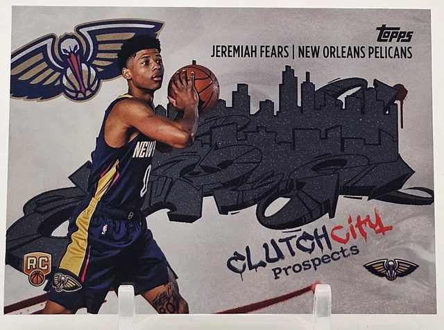JEREMIAH FEARS 2025-26 Topps Basketball Rookie Clutch City Insert ...