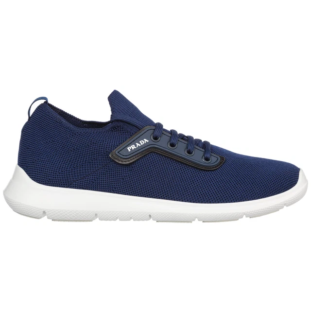 PRADA SNEAKERS UOMO 4E3394_3K7H_F0V41 blu Royal logo scarpe sportive ...