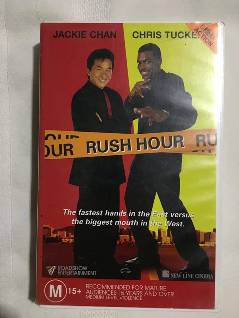RUSH HOUR - VHS 1st Gen. in Original Big Box Ex-Rental, Jackie Chan £9. ...