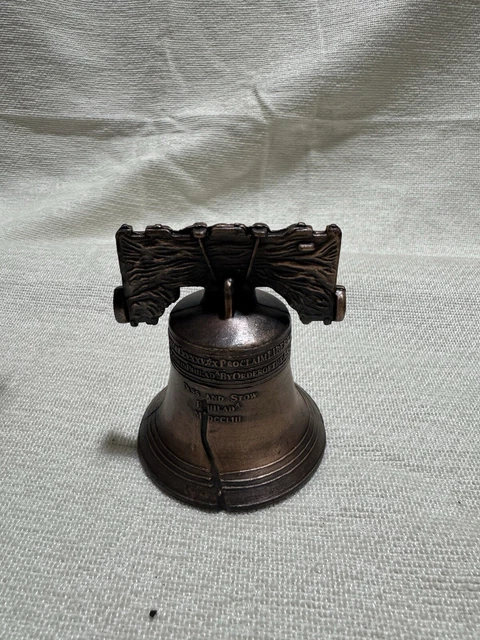LIBERTY BELL CAST Metal Copper Ringer Chime Bell Souviner Replica ...