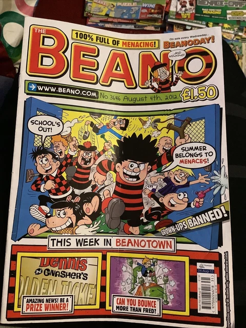 THE BEANO STARRING Dennis the menace 2012 perfect condition graphic ...