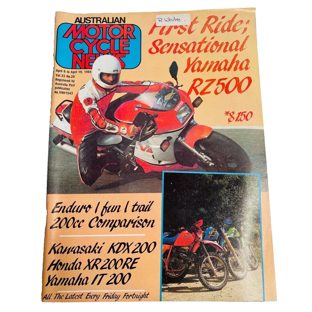 AUSTRALIAN MOTORCYCLE NEWS Magazine Vol. 33 No. 20 April 1984 $30.00 ...